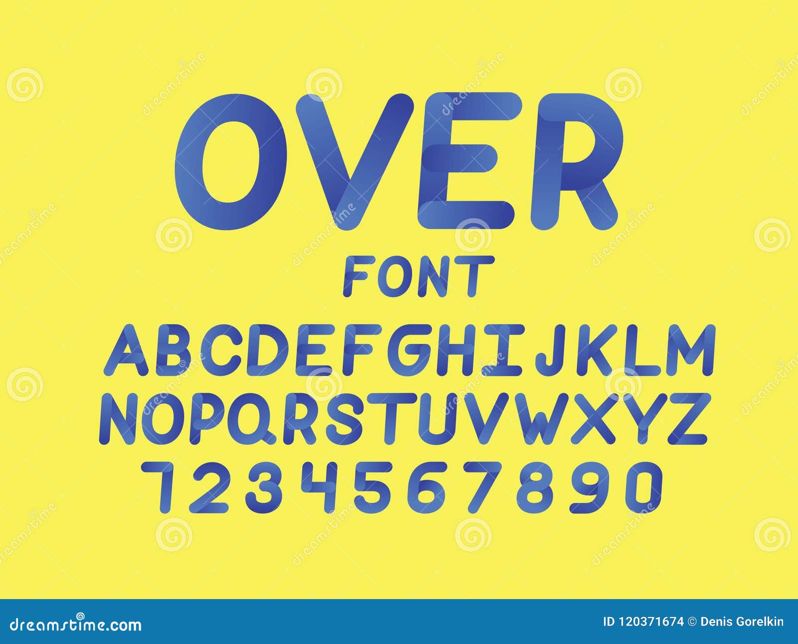 Over Font. Vector Alphabet | CartoonDealer.com #125146072