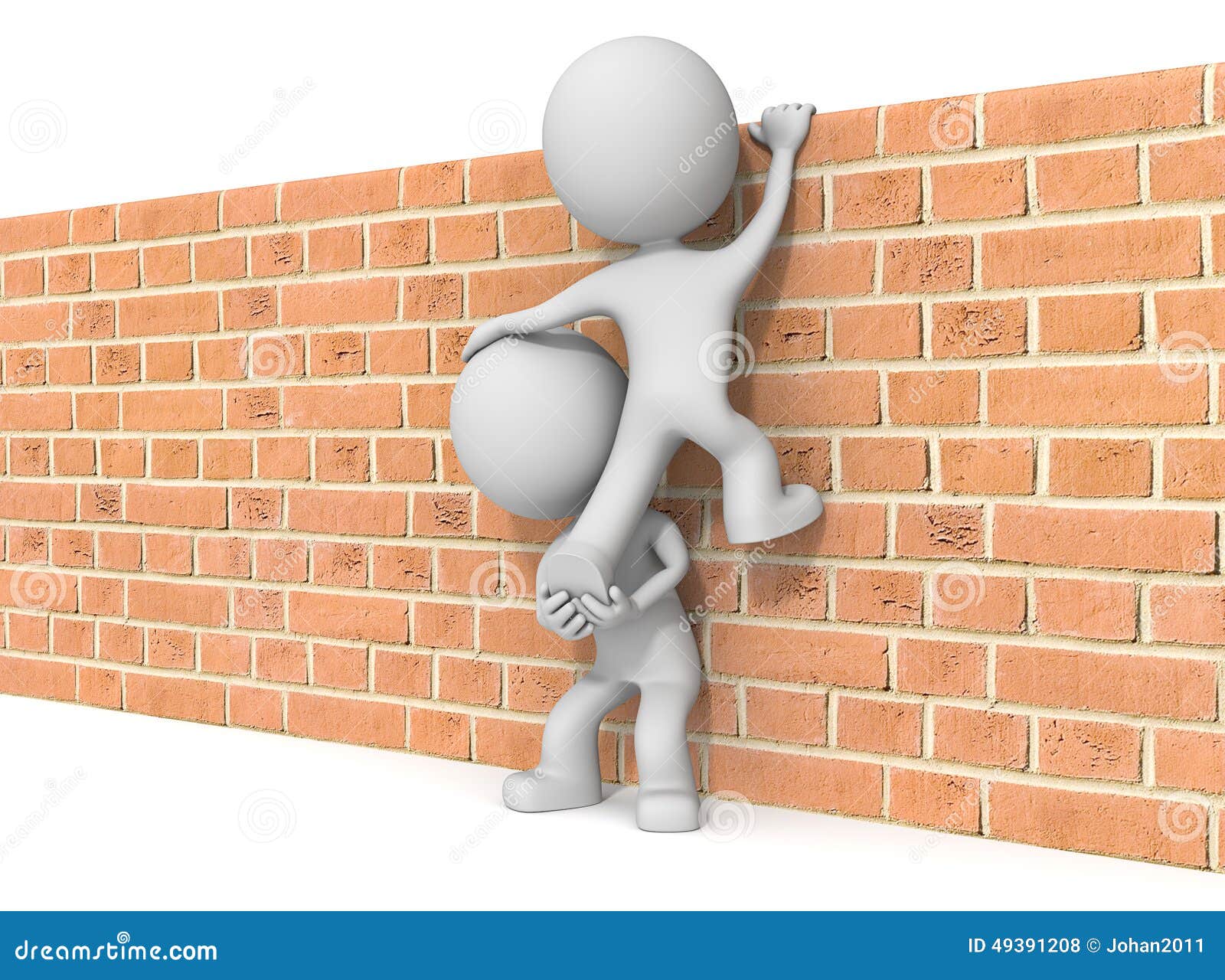 Over de Muur stock illustratie. Illustration of bouw - 49391208