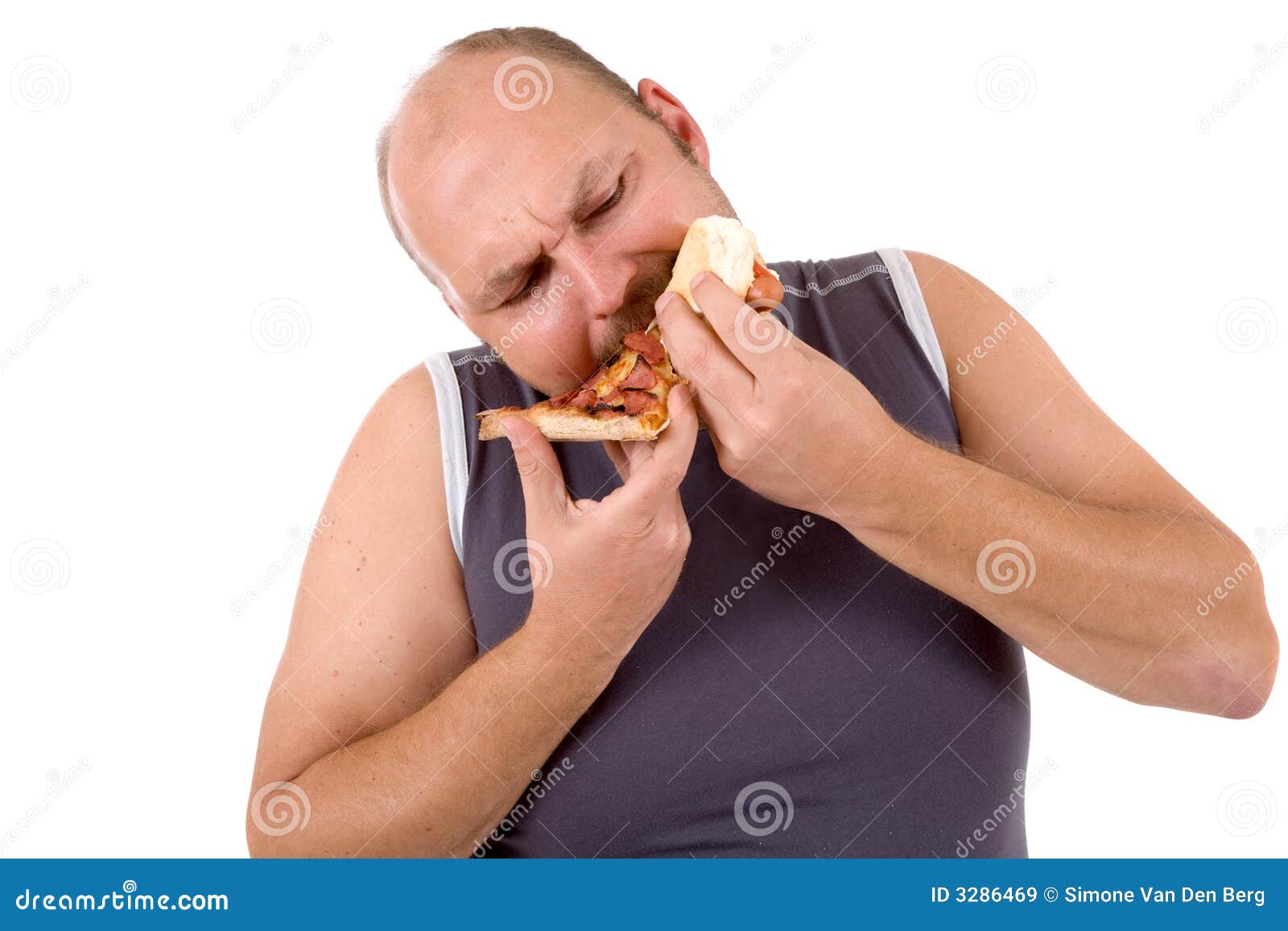 Over eating stock image. Image of obese, belly, masculine - 3286469