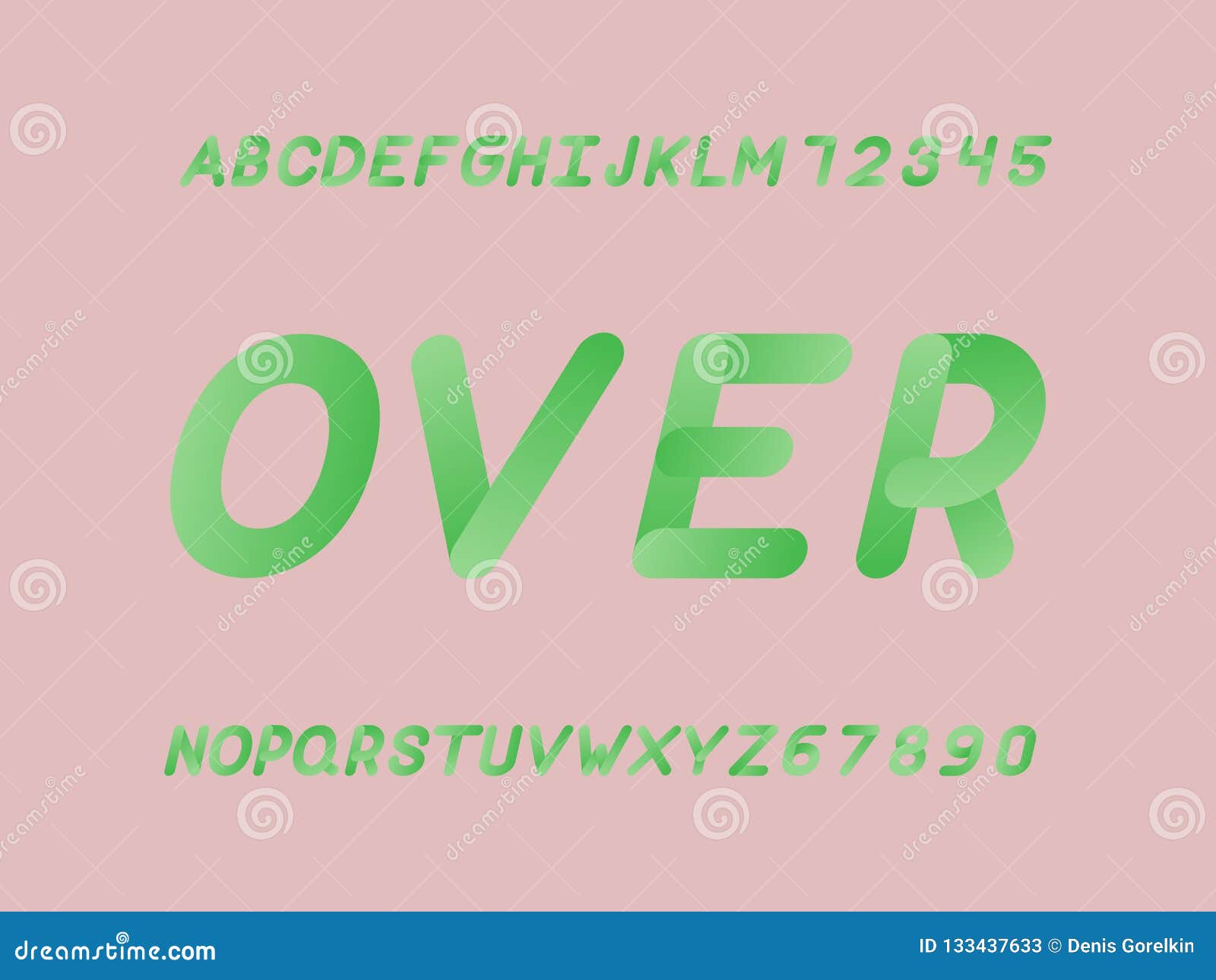 Over Font. Vector Alphabet | CartoonDealer.com #125146072