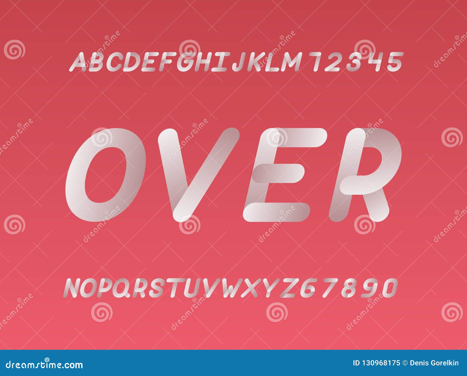 Over font. Vector alphabet stock vector. Illustration of abstract ...