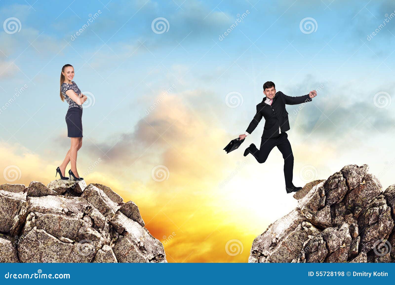 Over gap stock photo. Image of achieve, danger, difficulty - 55728198