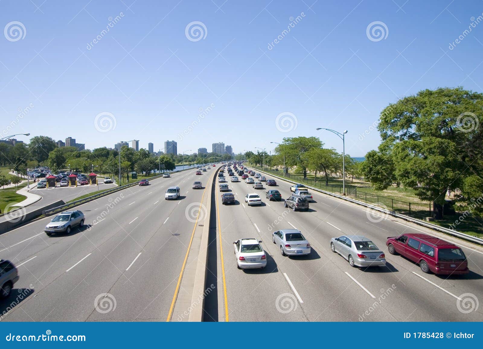 Over the Highway stock photo. Image of lamp, lane, foliage - 1785428