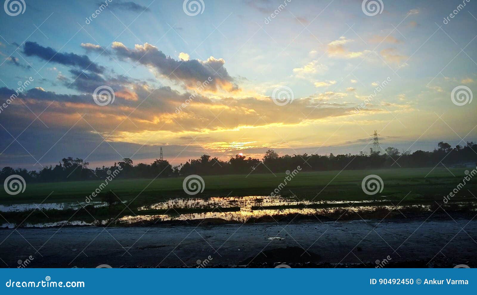 Over horizon stock photo. Image of horizon, rising, morning - 90492450
