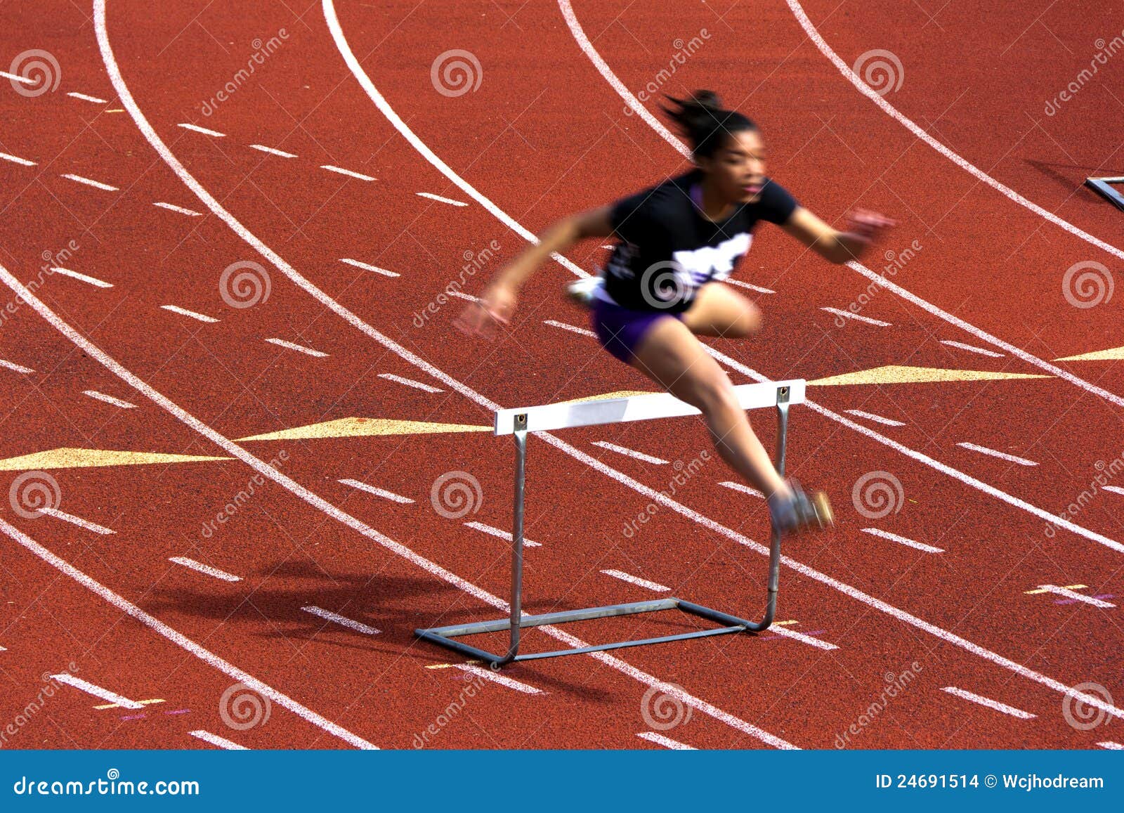 Over a hurdle editorial stock image. Image of lady, athlete - 24691514