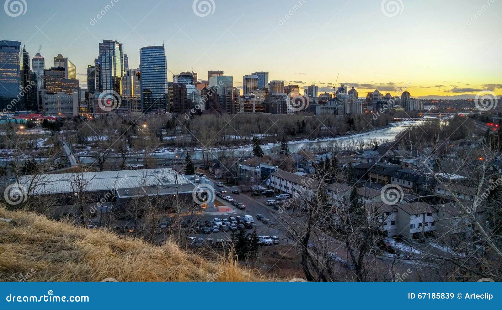 Over Looking Downtown, Calgary Editorial Stock Image - Image of alberta ...