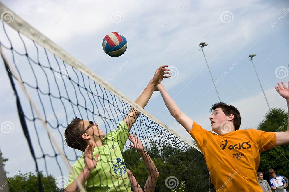 Over the net editorial photography. Image of compete, middelbeers - 5263537