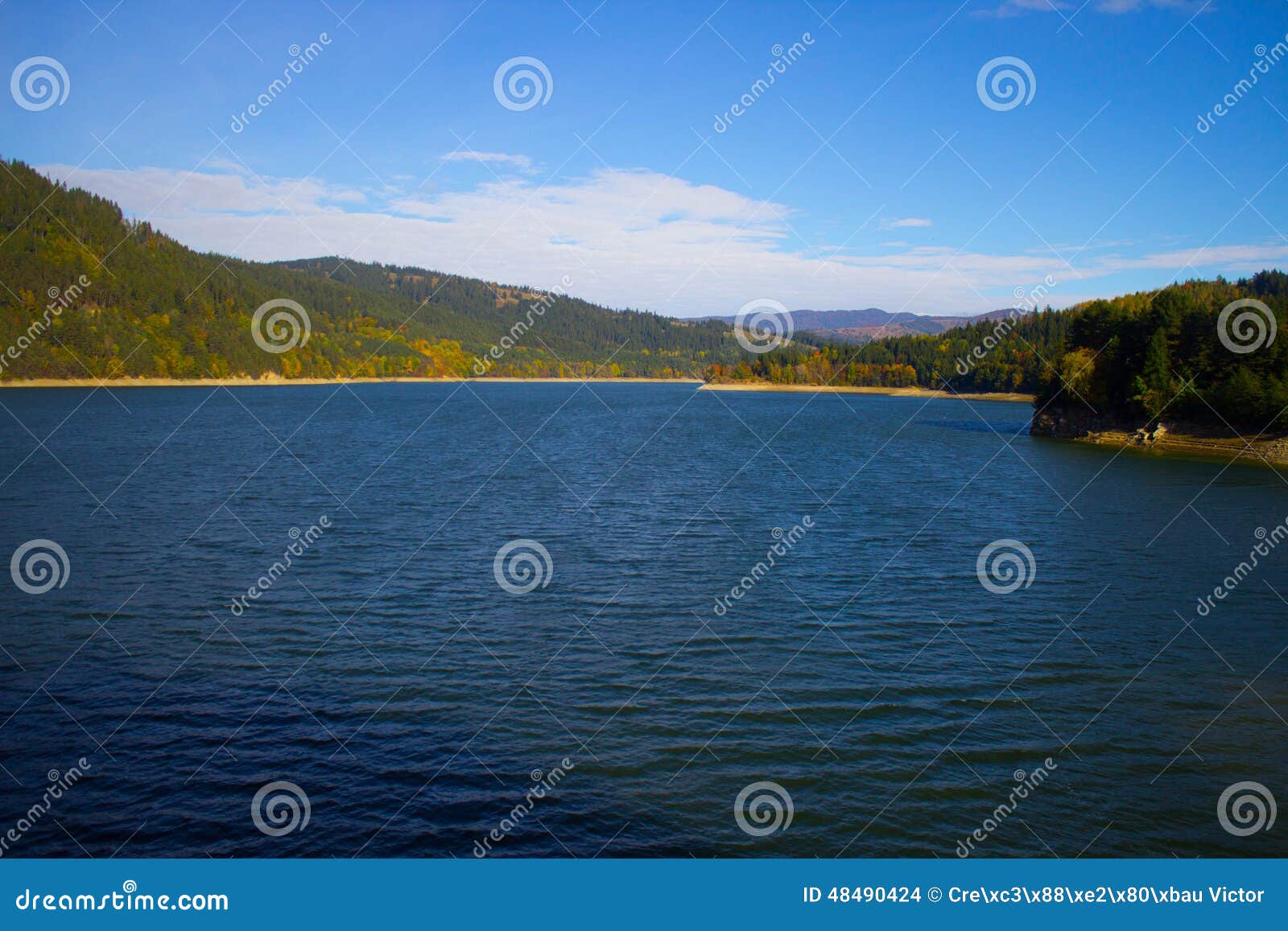 Over saturated lake stock photo. Image of trees, saturated - 48490424