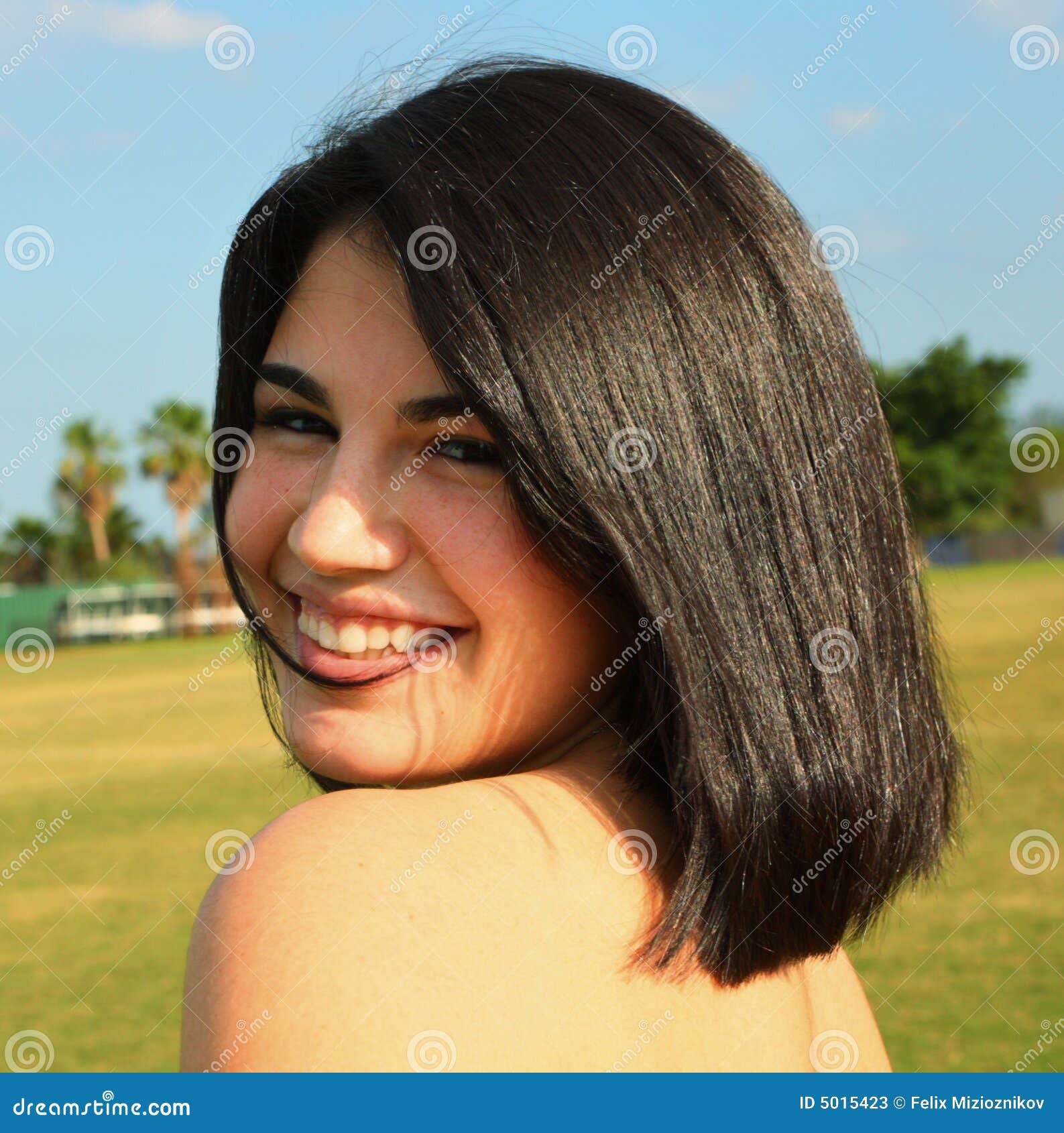 Over Shoulder Glance stock image. Image of expression - 5015423