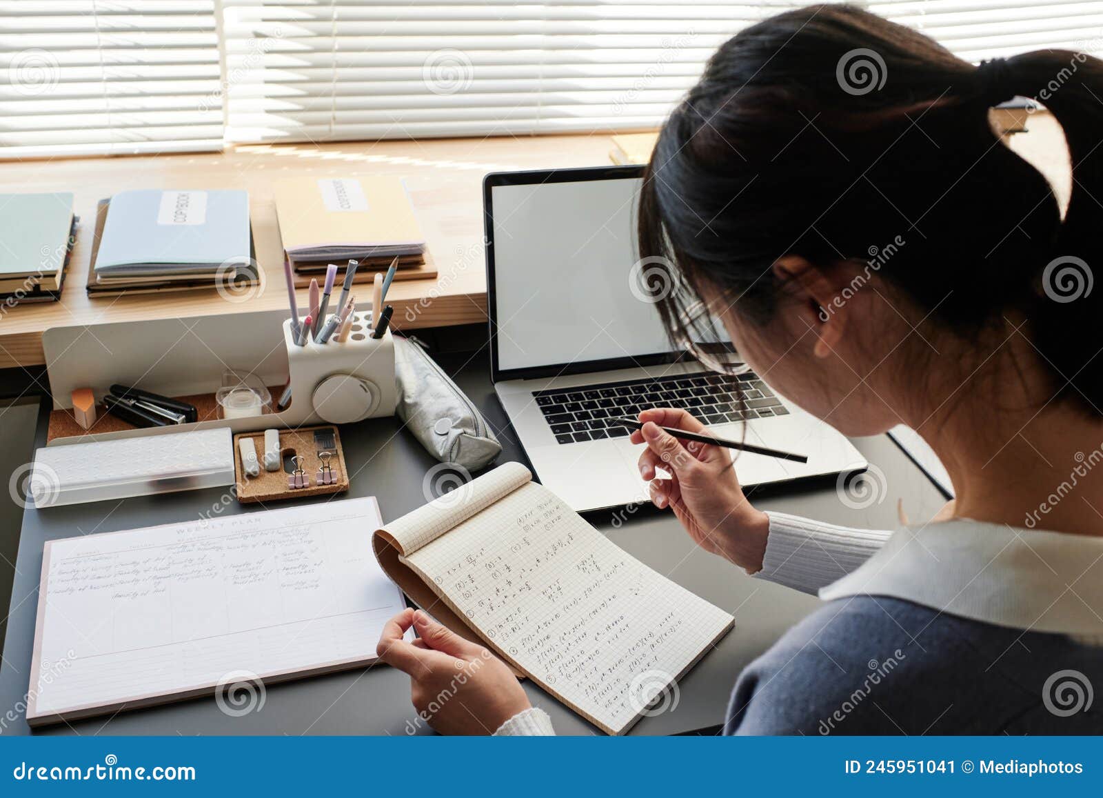 Student Solving Math Problem Stock Image - Image of woman, occupation ...