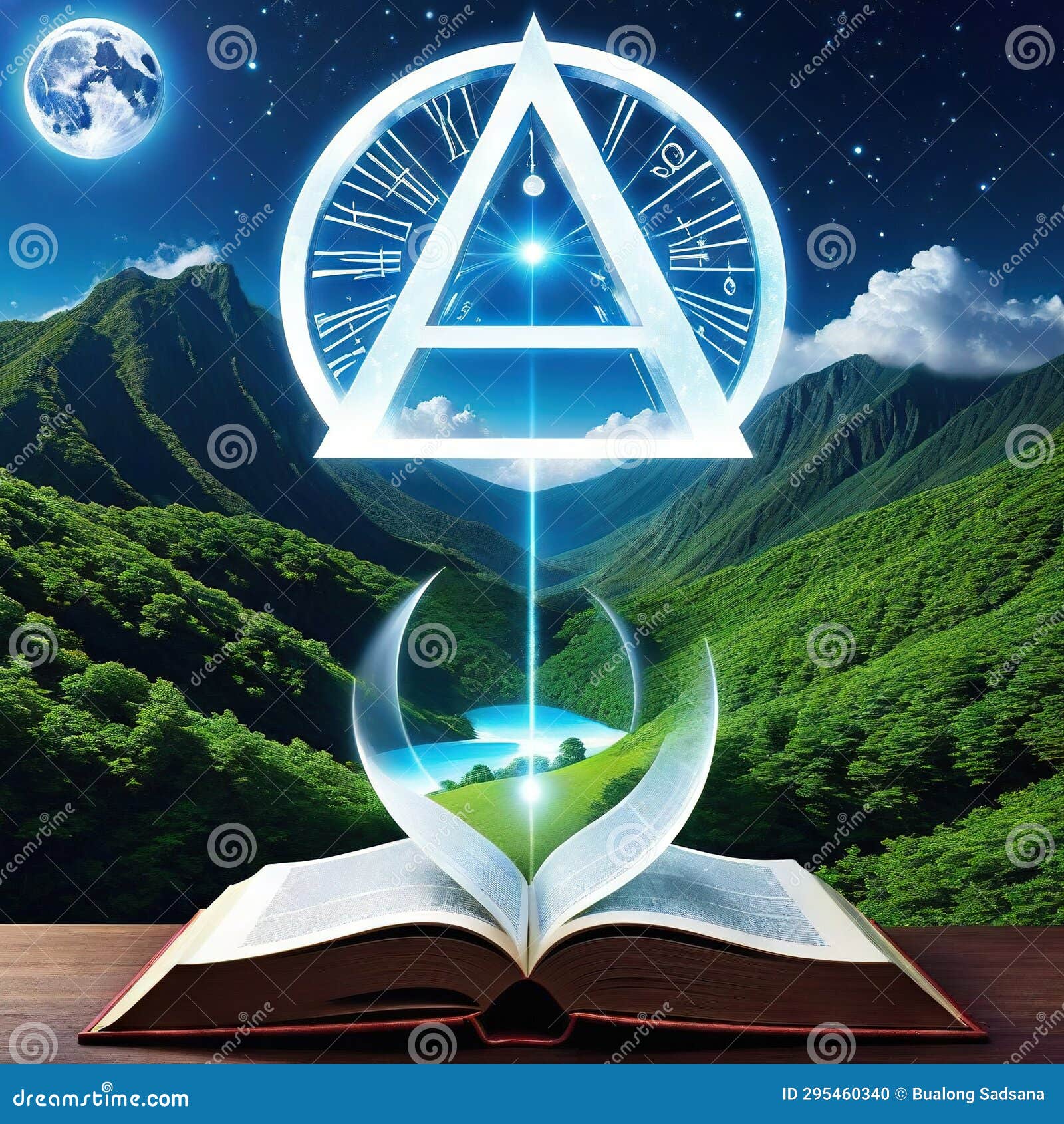 The Over a Symbol for the Knowledge of the Stock Illustration ...