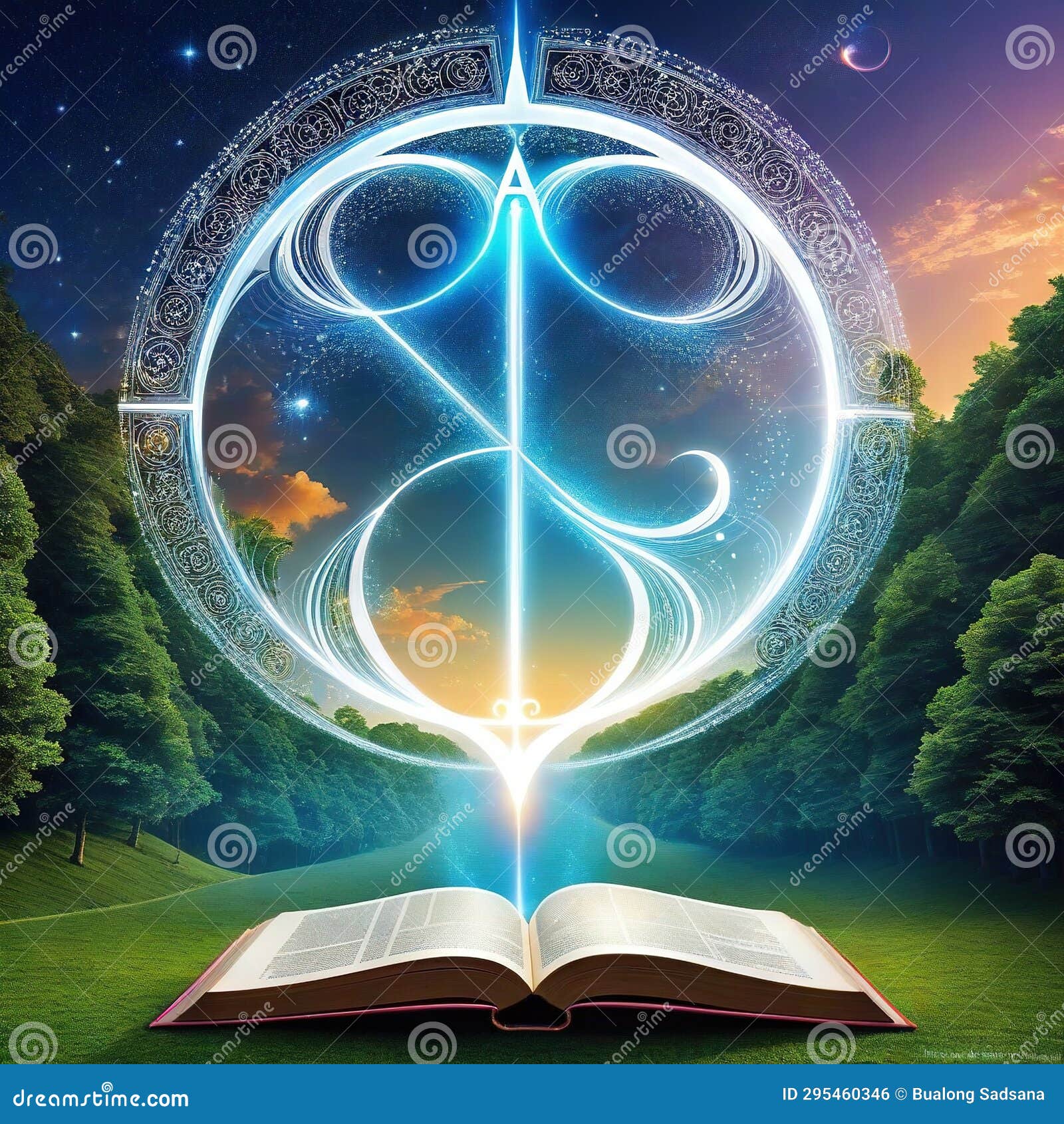 The Over a Symbol for the Knowledge of the Stock Illustration ...