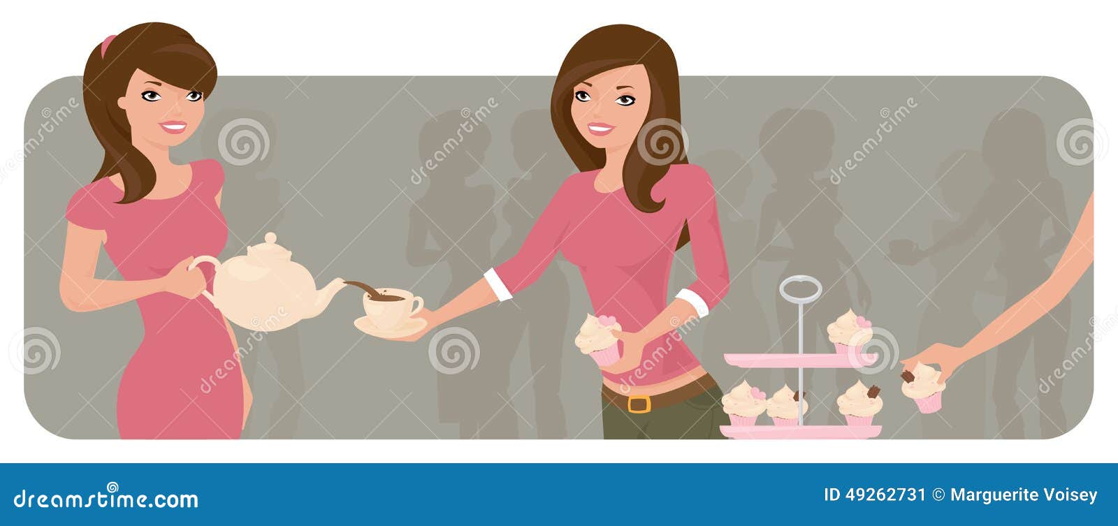 Over Tea stock vector. Illustration of teapot, holding - 49262731