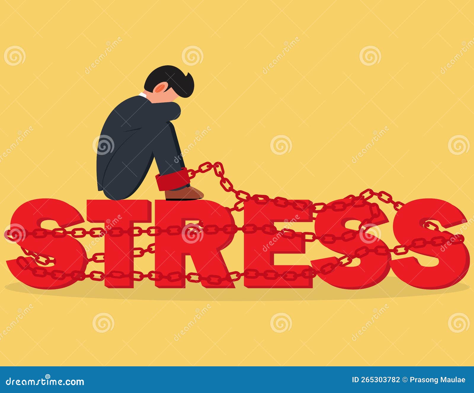 Over Thinking. Obsessive in Work or Too Many Problems that Cannot Make ...