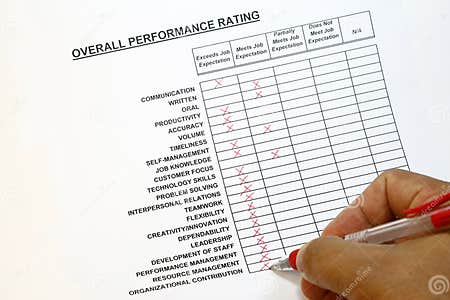 Overall performance rating stock image. Image of merit - 7008401
