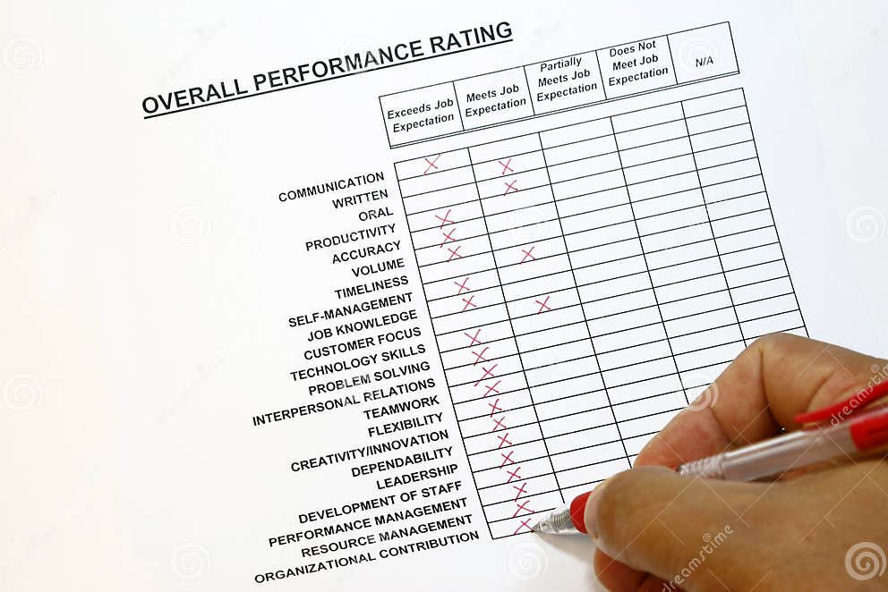 Overall performance rating stock image. Image of merit - 7008401