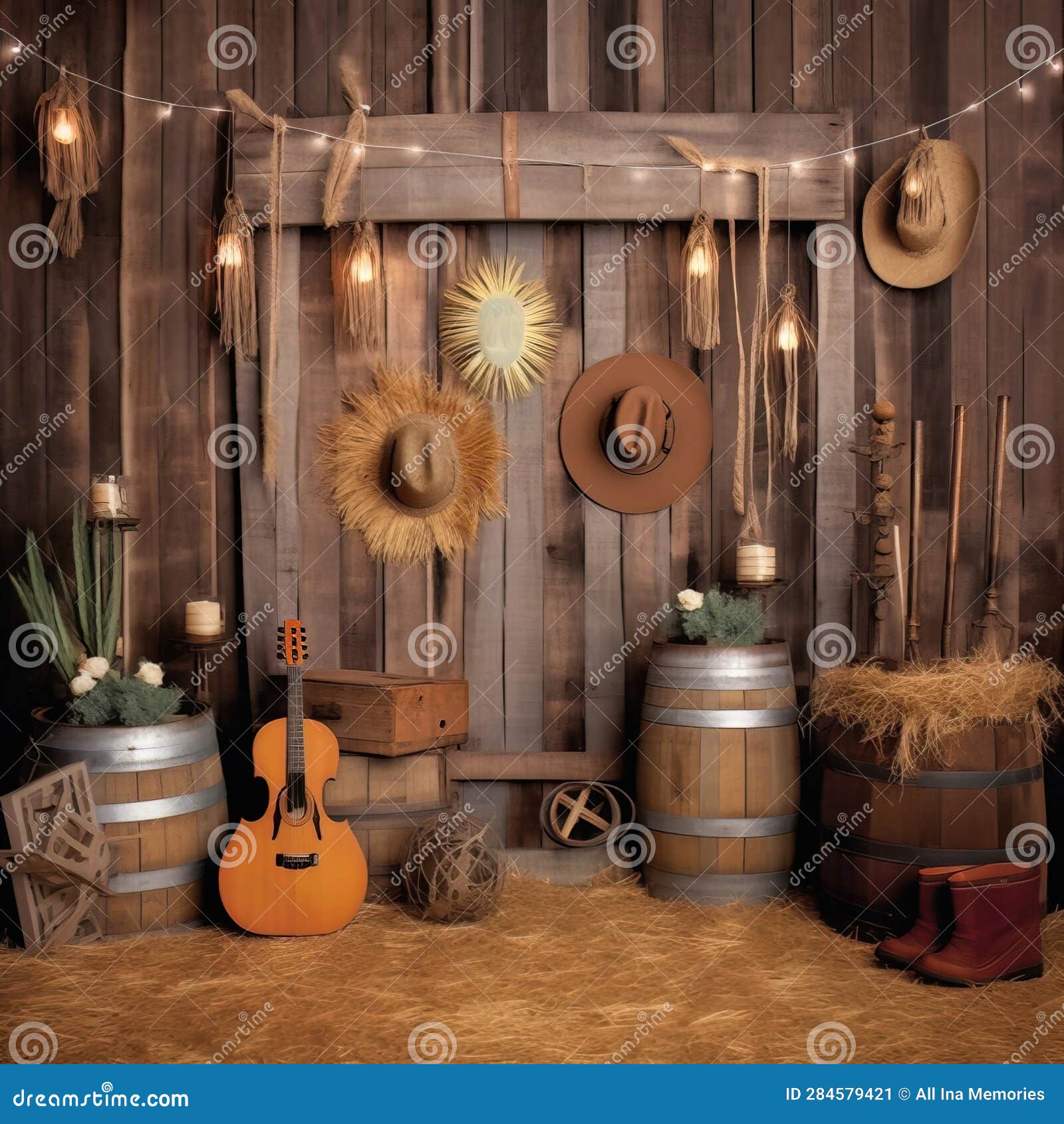 Mexican and Cowboy Hats Fiesta Anniversary Smash Cake Backdrop Stock ...