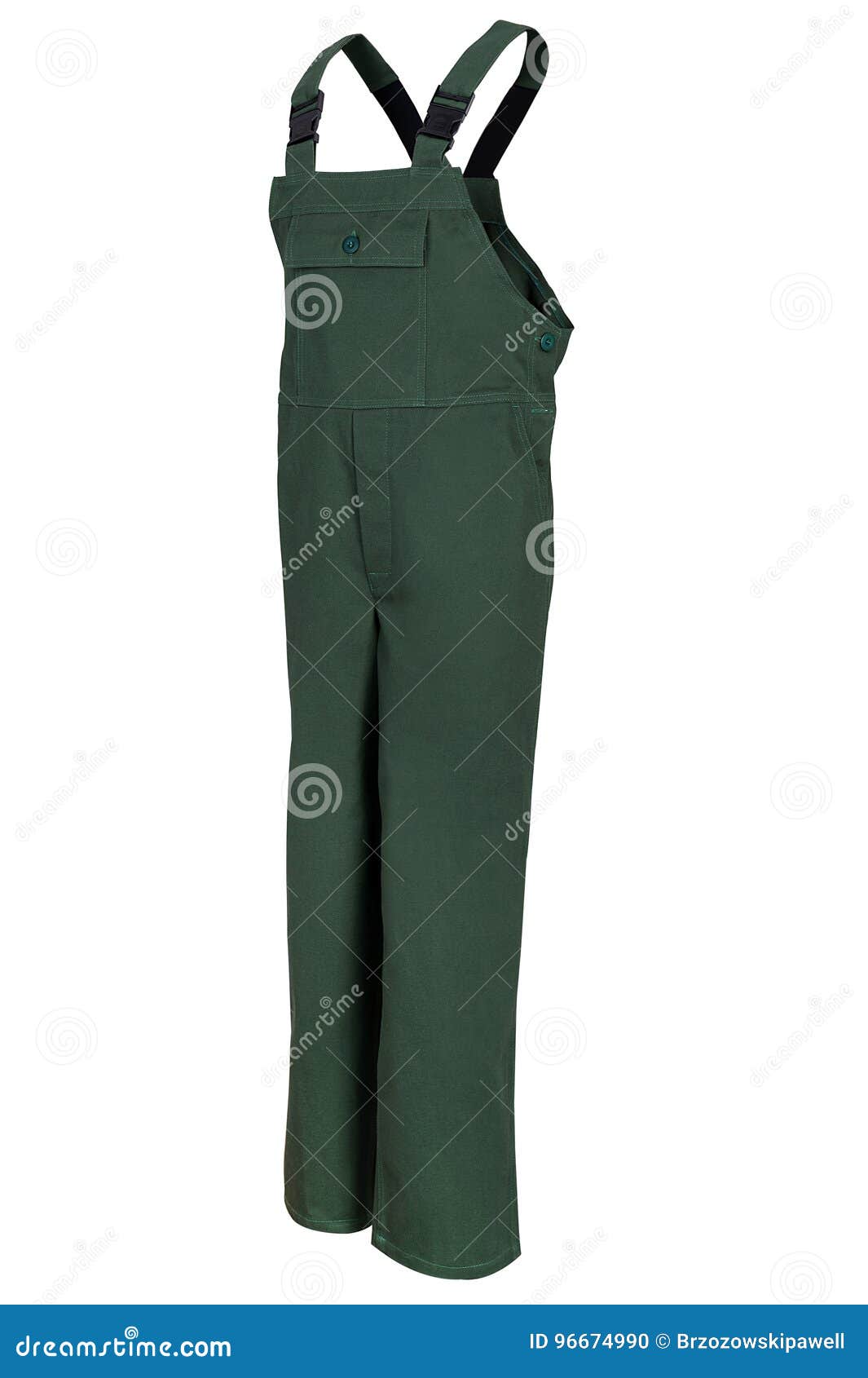 Overalls Isolated on White Background Stock Photo - Image of clothes ...