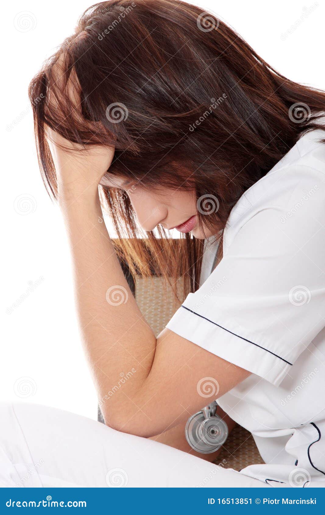 Overburdened Doctor in the Stress Stock Image - Image of anxiety ...