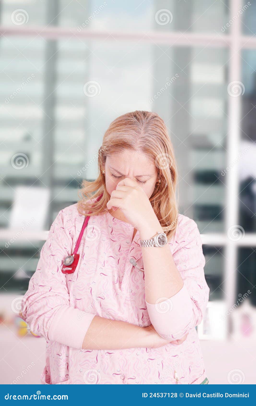 Overburdened Doctor with the Stress Stock Photo - Image of melancholy ...