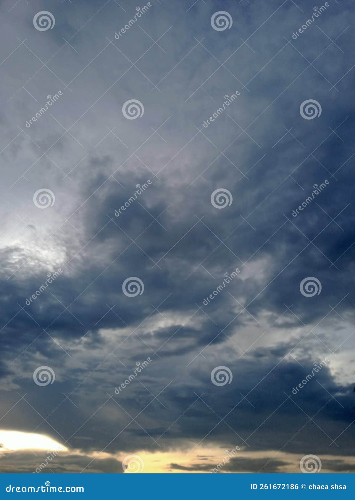 Overcast Clouds and Twilight Stock Photo - Image of clouds, evening ...