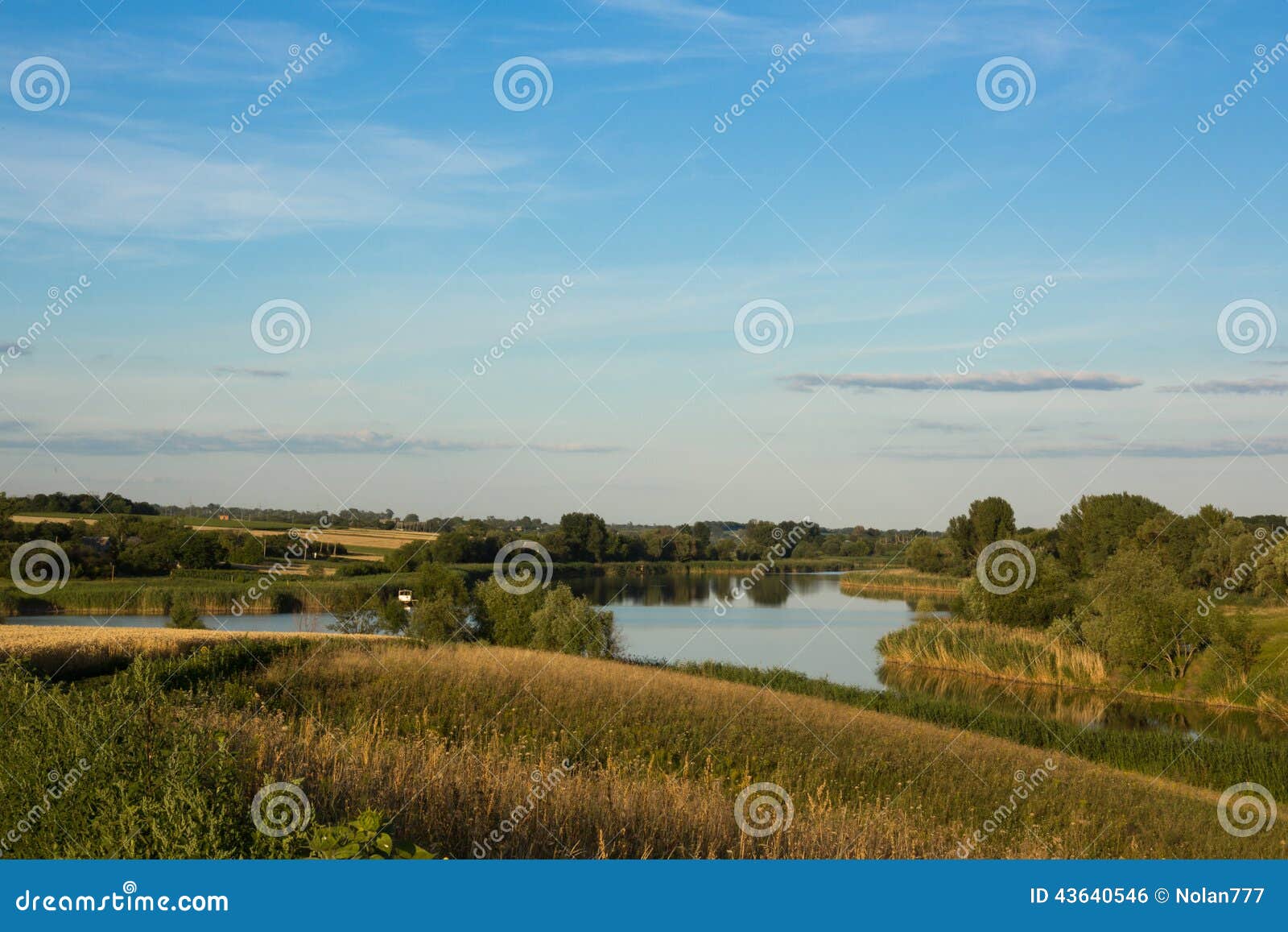 Overcast day in summer stock photo. Image of landscape - 43640546