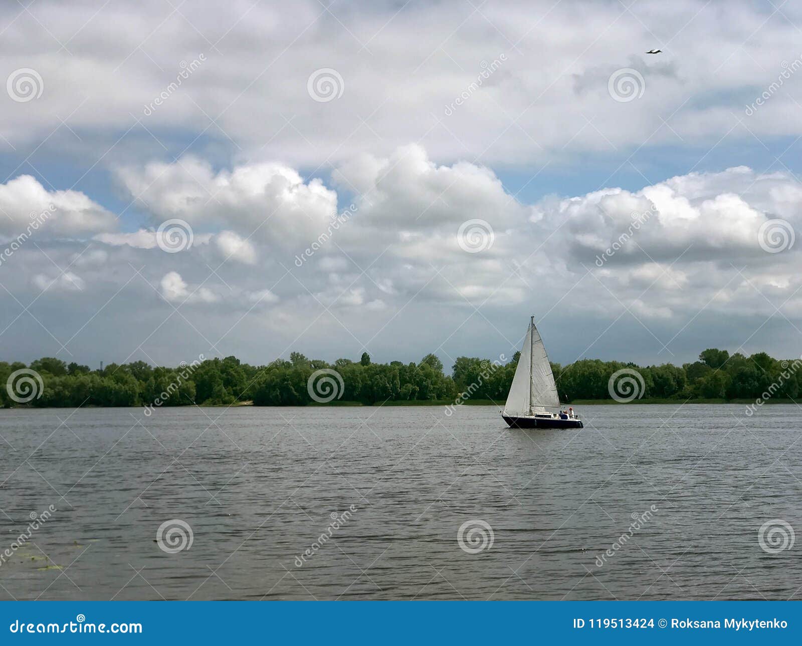 Overcast Morning on the River Stock Photo - Image of nostalgic ...