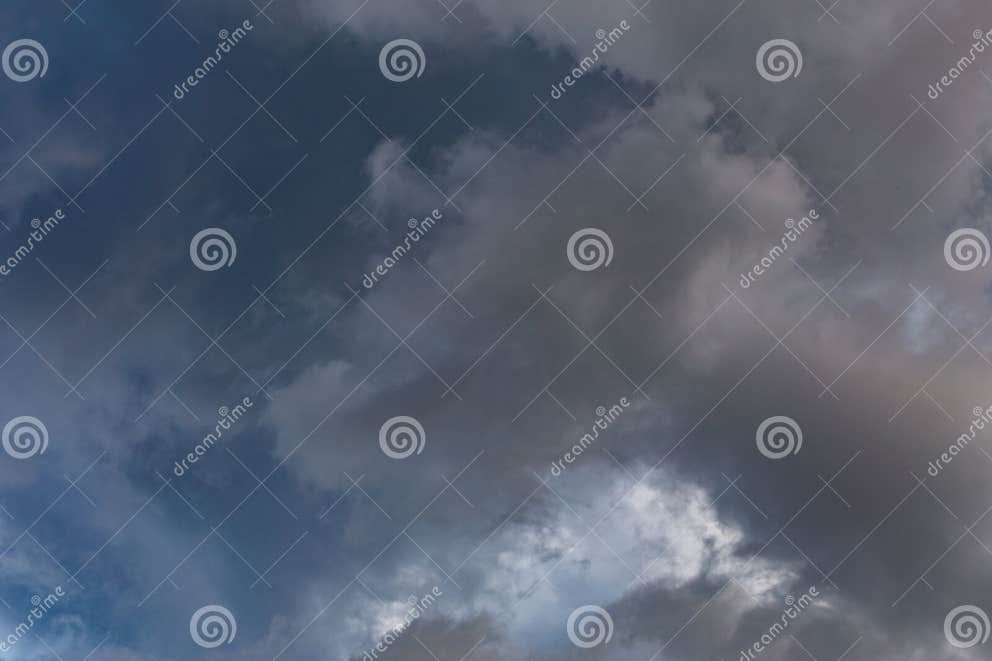 Overcast Sky, Full-frame Gray Clouds Background and Texture Stock Image ...