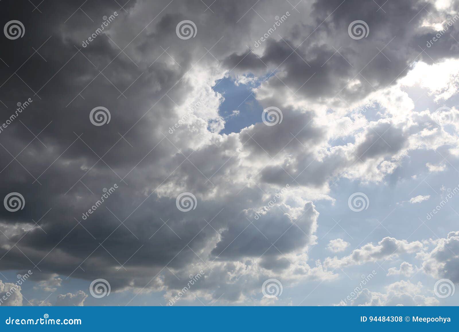Overcast Sky of Rain Clouds Forming in the Sky in Concept of Climate ...