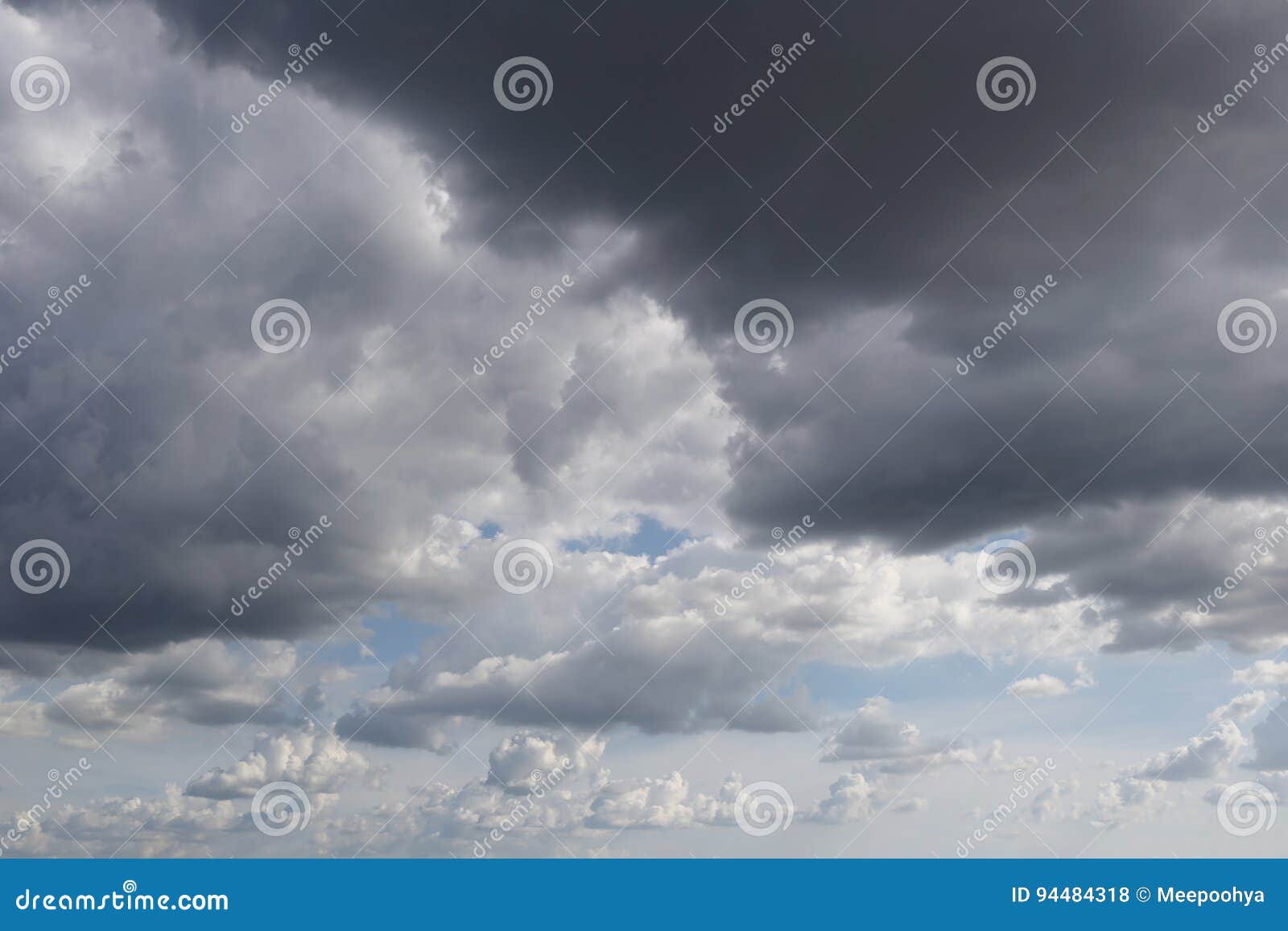 Overcast Sky of Rain Clouds Forming in the Sky in Concept of Climate ...