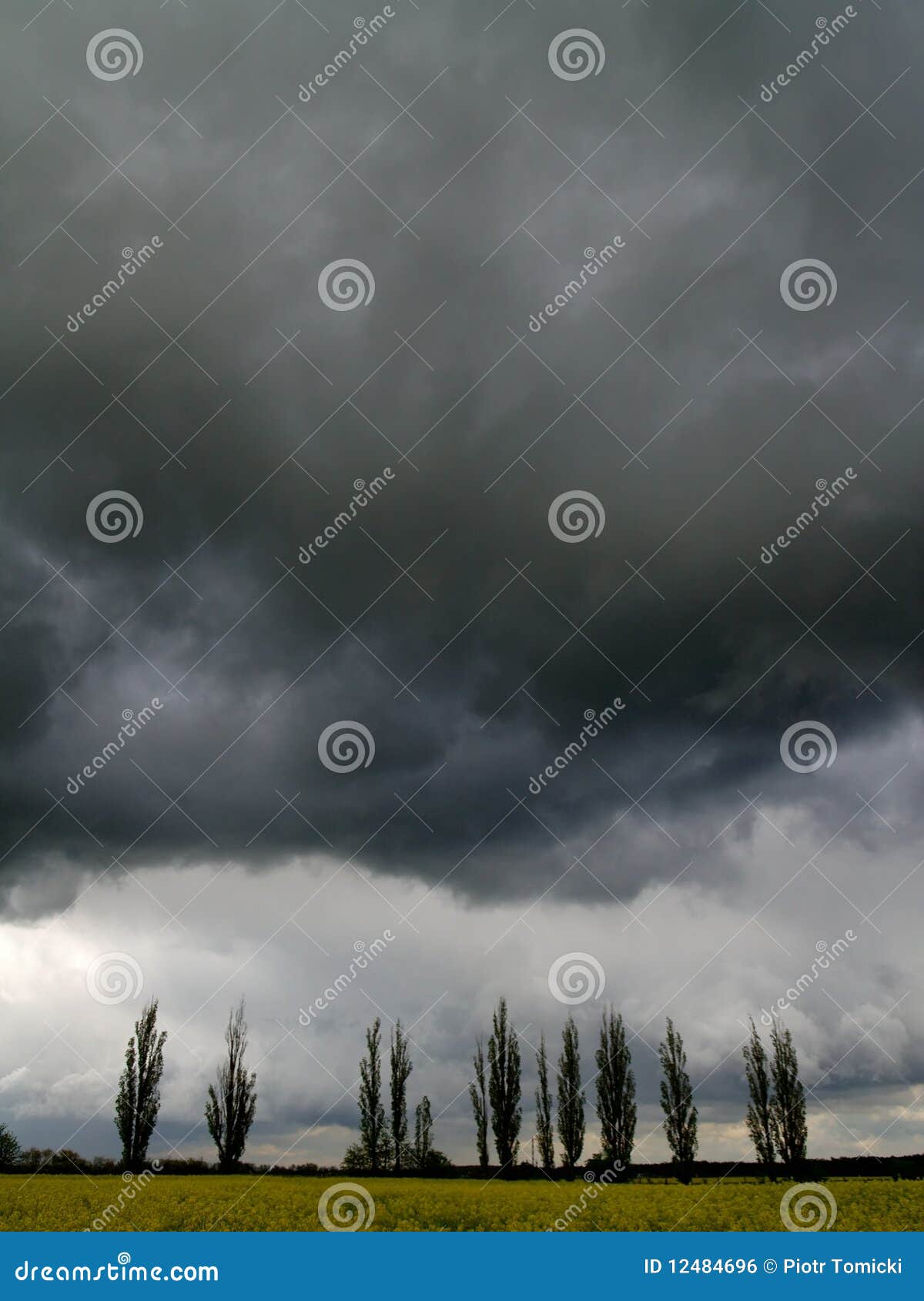 Overcast Sky with Storm Clouds Stock Photo - Image of natural, climate ...