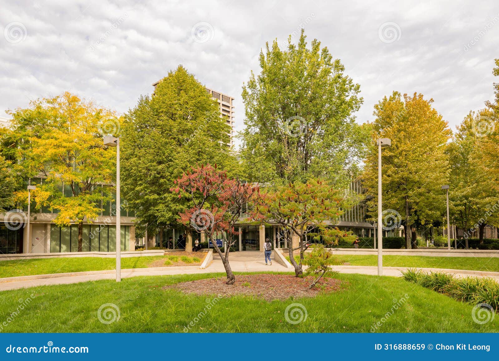 Overcast View of the Campus of University of Illinois Chicago Editorial ...