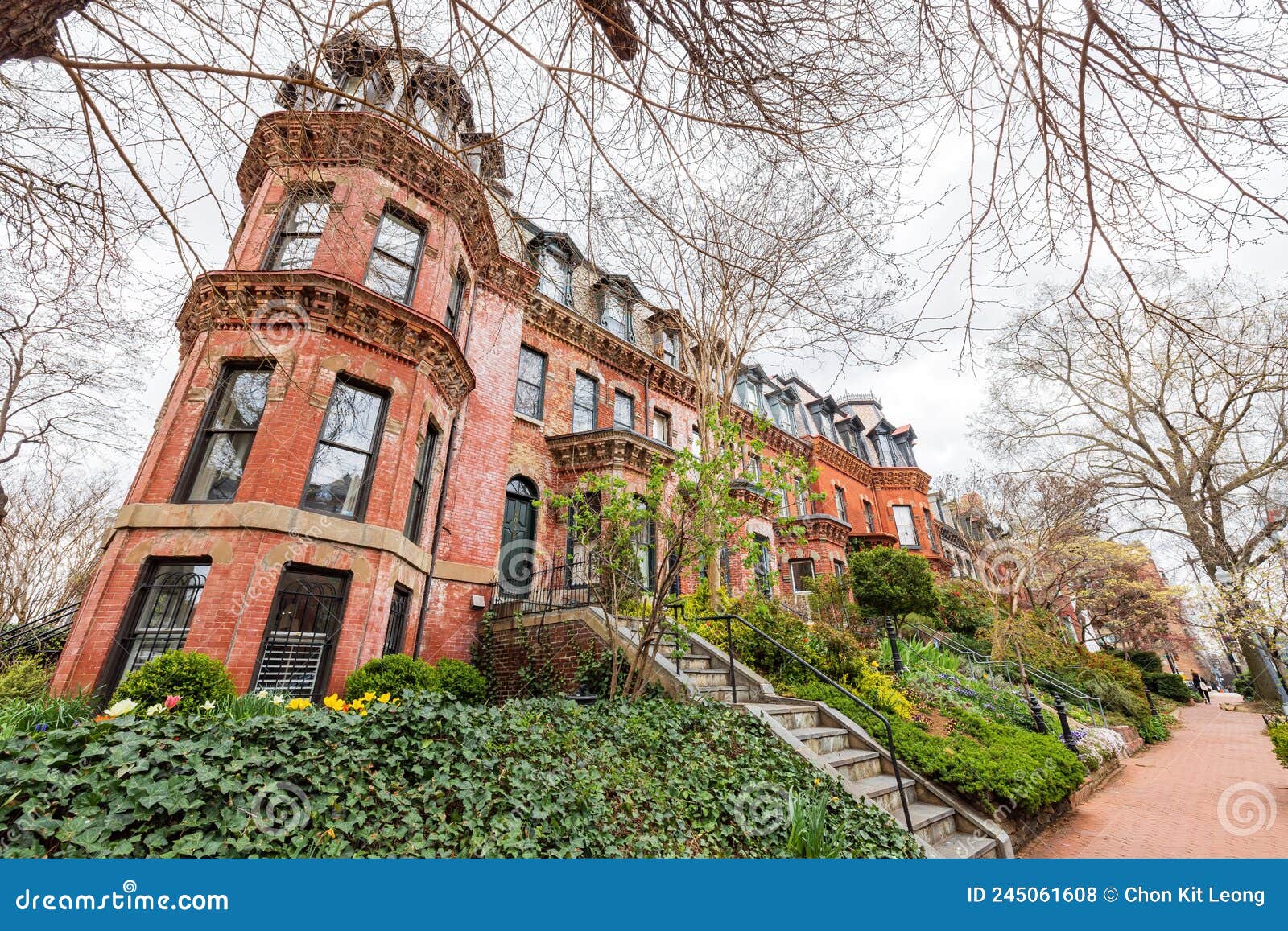 Overcast View of the Downtown Cityscape Stock Photo - Image of federal ...
