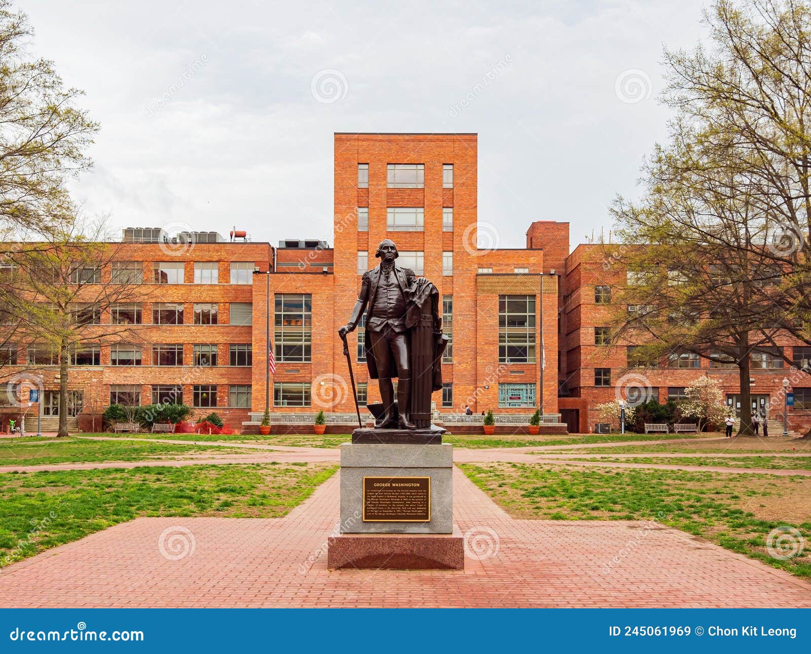 Overcast View of the George Washington University Editorial Stock Image ...