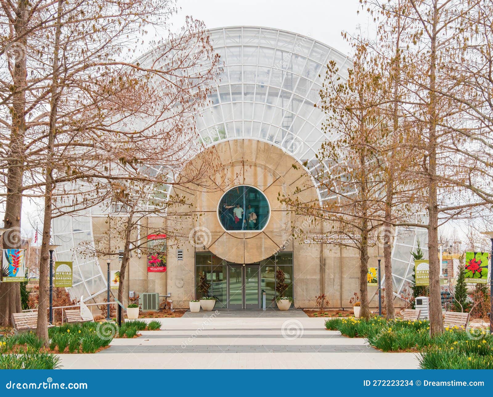Overcast View of the Myriad Botanical Gardens Editorial Stock Image ...