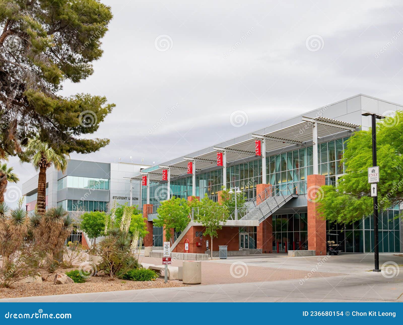 Overcast View of the Student Union of UNLV Editorial Stock Image ... Overcast View of the Student Union of UNLV Editorial Stock Image ...