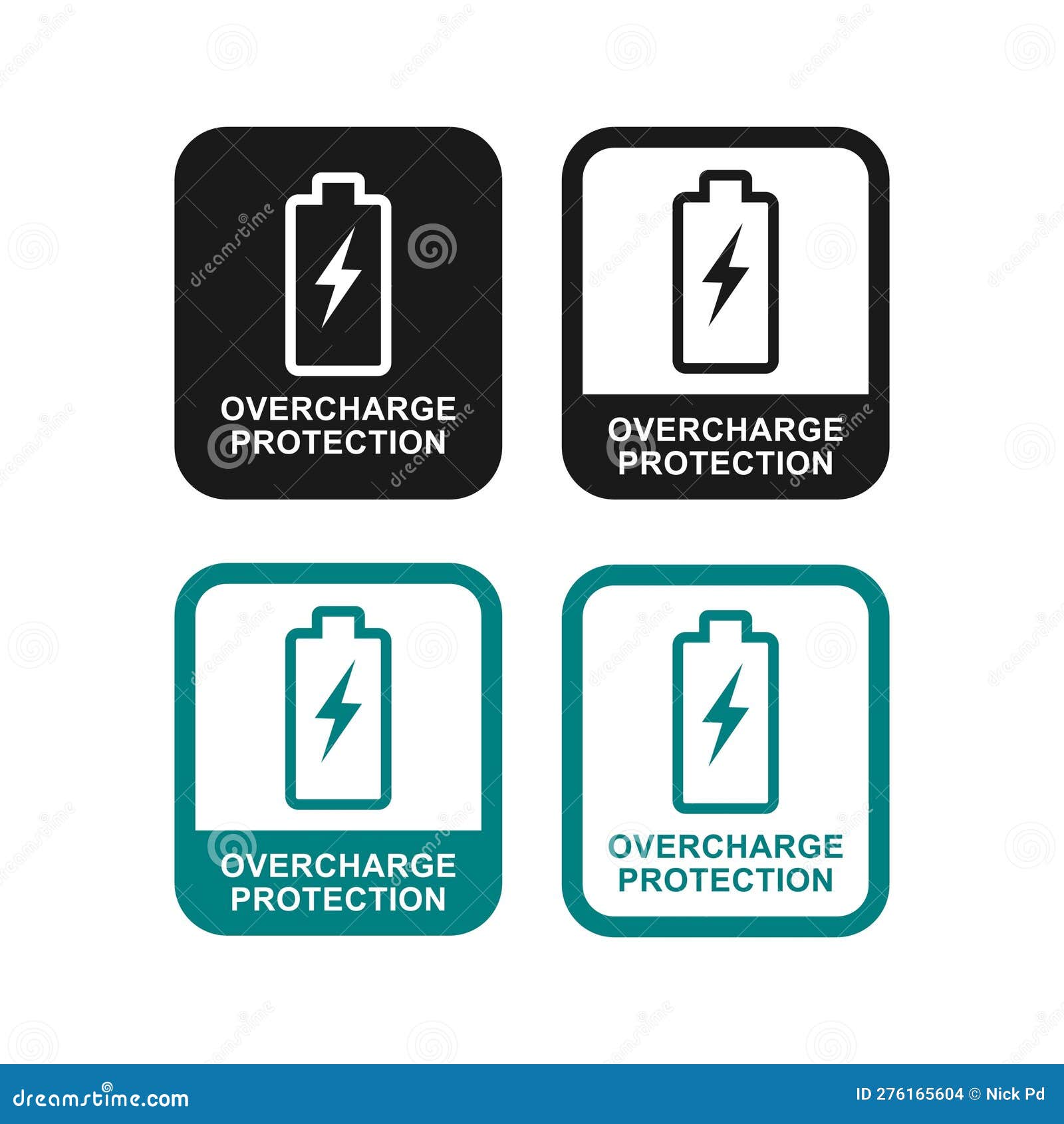Overcharge Protection Vector Logo Badge Icon Stock Vector ...