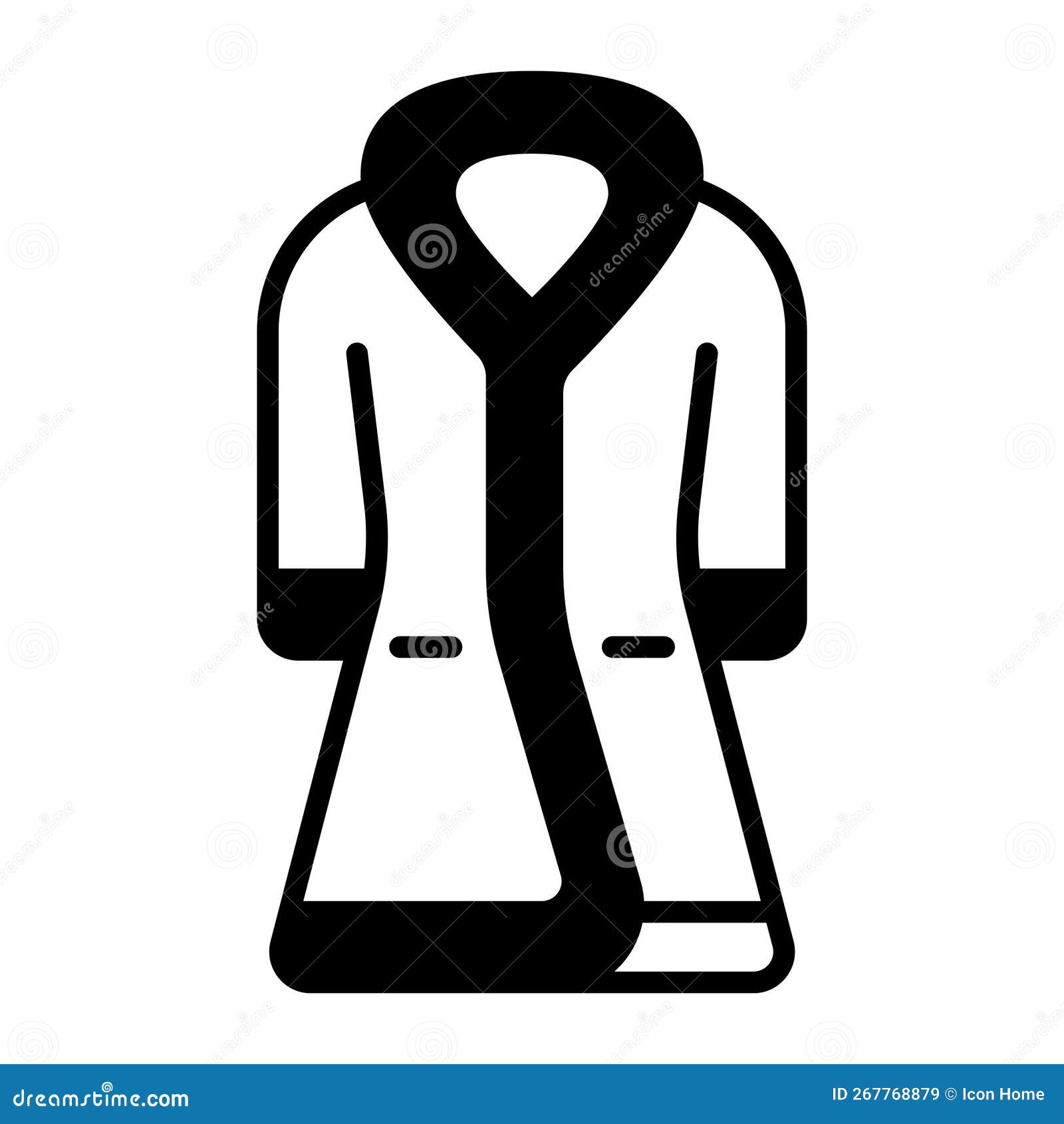 Overcoat Vector Icon Isolated on White Background Stock Vector ...