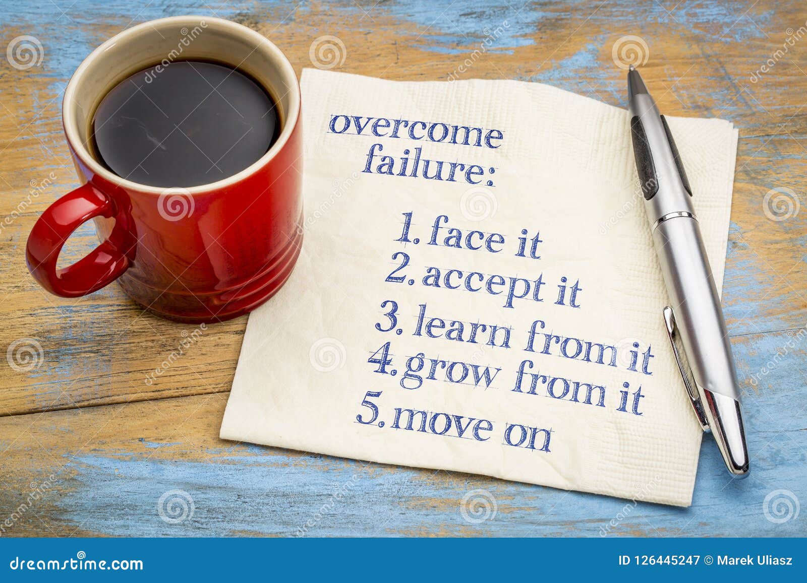 Overcome Failure Tips on Napkin Stock Image - Image of determination ... Overcome Failure Tips on Napkin Stock Image - Image of determination ...
