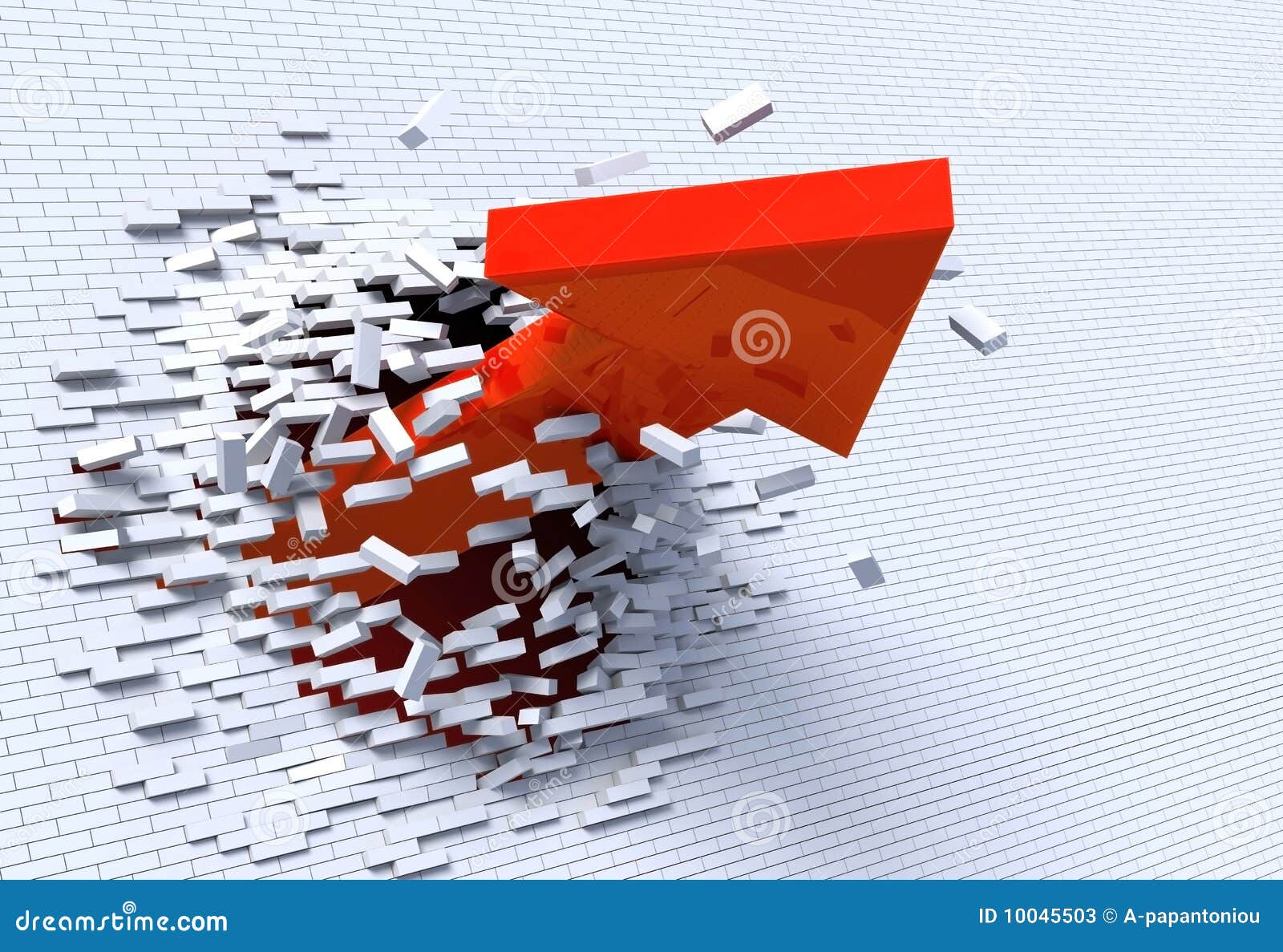 Overcome Obstacle stock illustration. Illustration of hole - 10045503