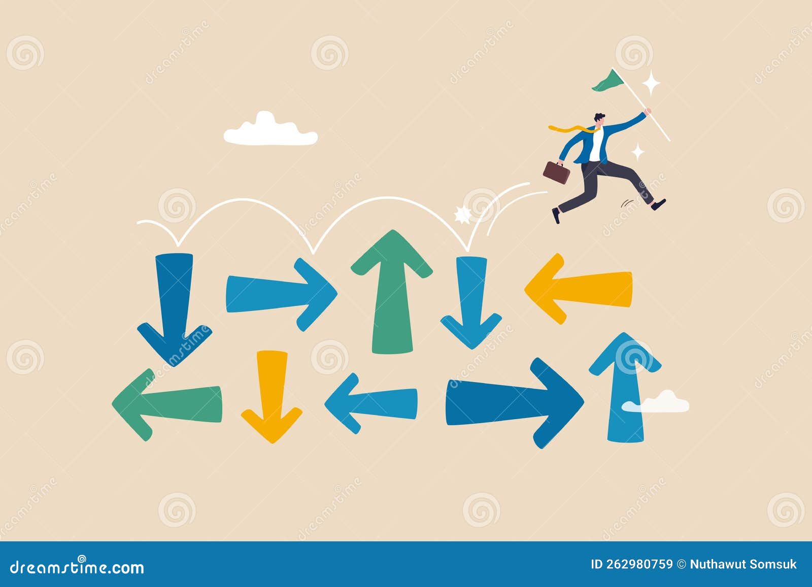 Overcome Uncertainty, Make Decision or Determination To Achieve Success ...