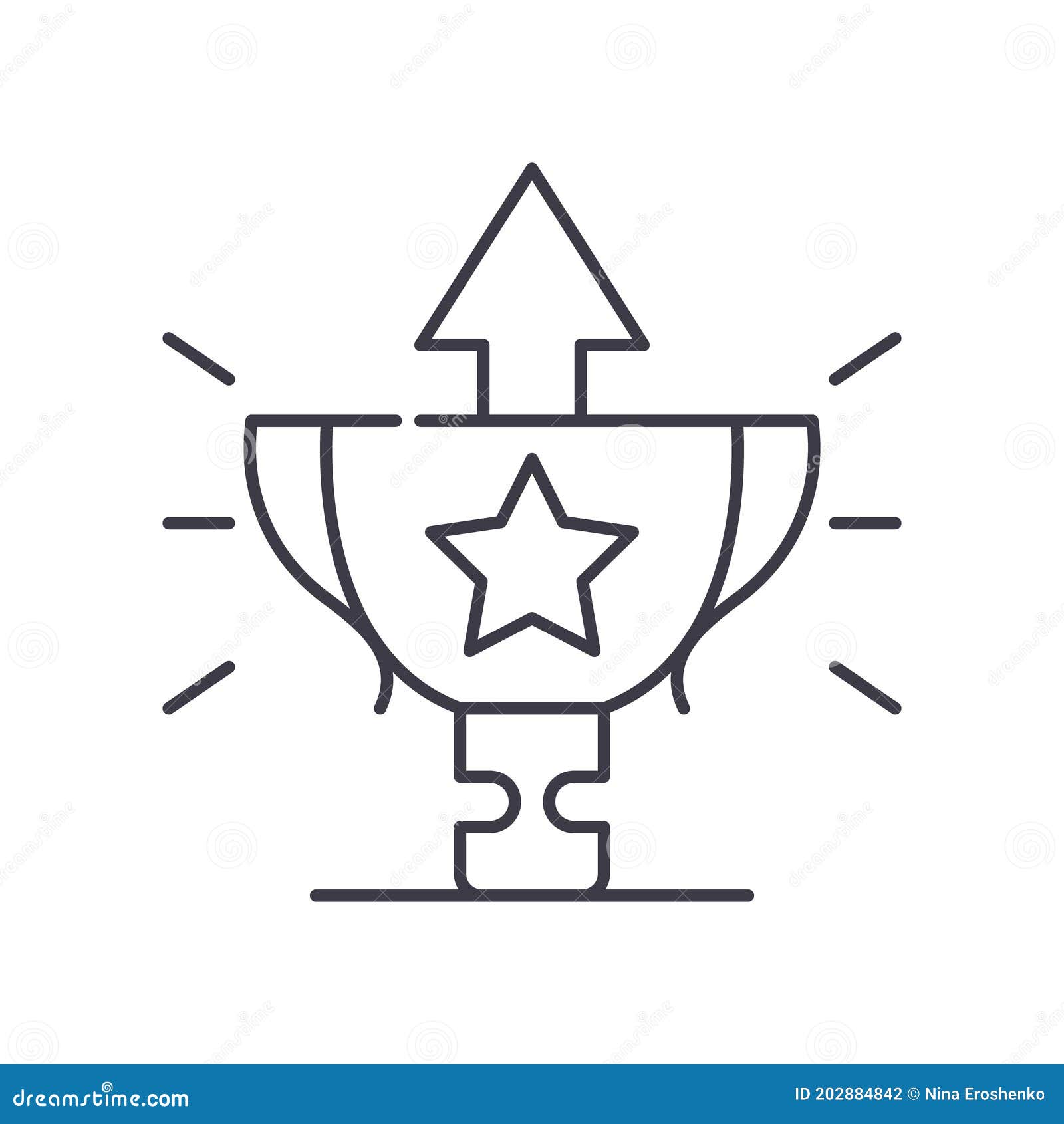 Overcomes Obstacles Icon, Linear Isolated Illustration, Thin Line ...