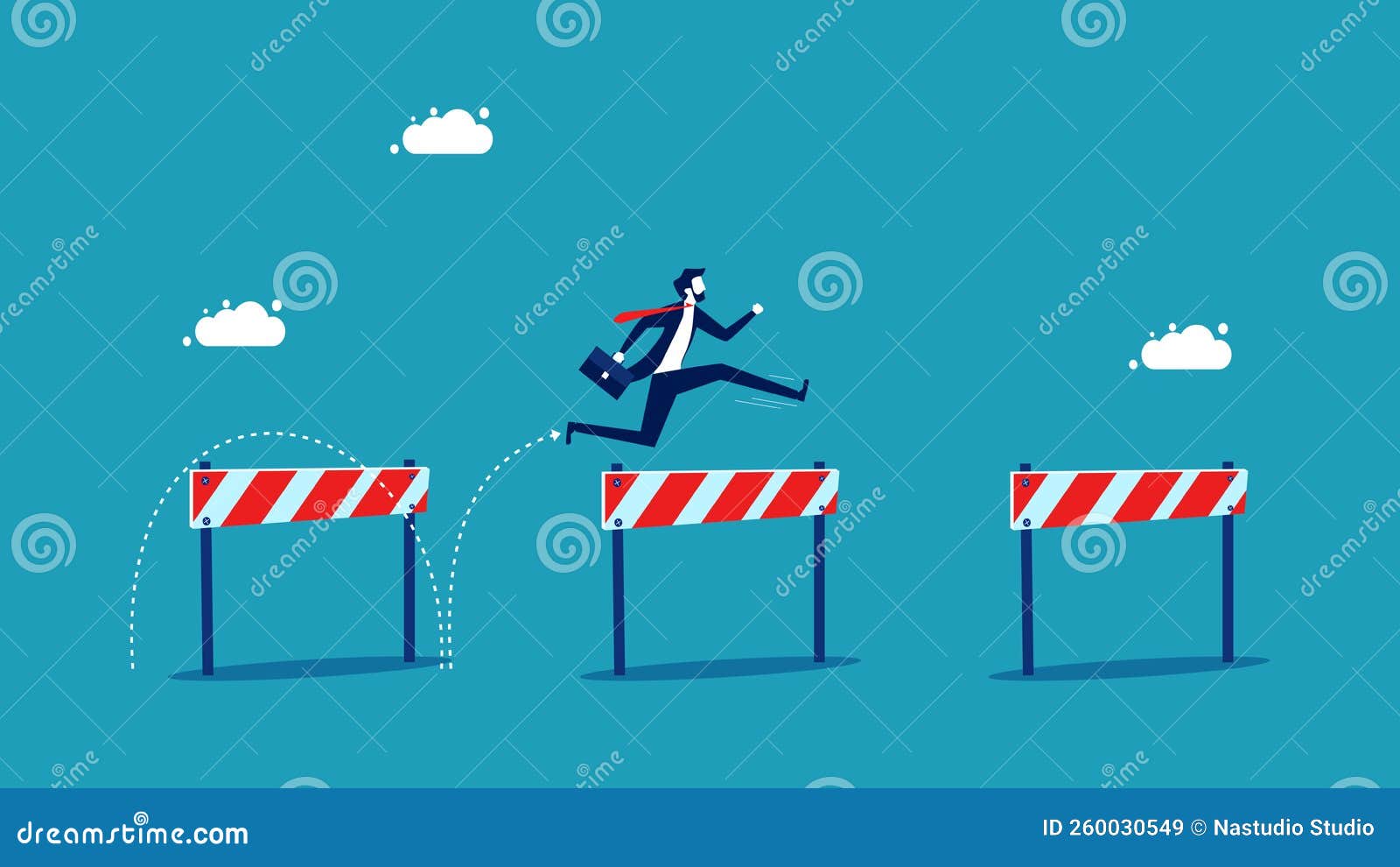 Overcoming Obstacles. Businessman Jumping Over Obstacles in the Way ... Overcoming Obstacles. Businessman Jumping Over Obstacles in the Way ...