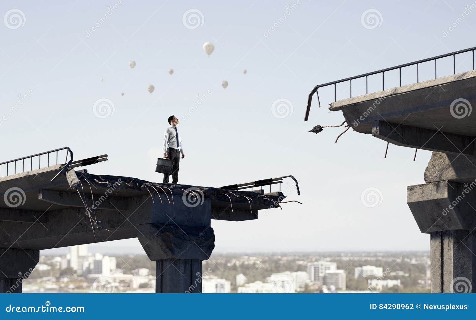 Overcoming Problems and Difficulties . Mixed Media Stock Photo - Image ...