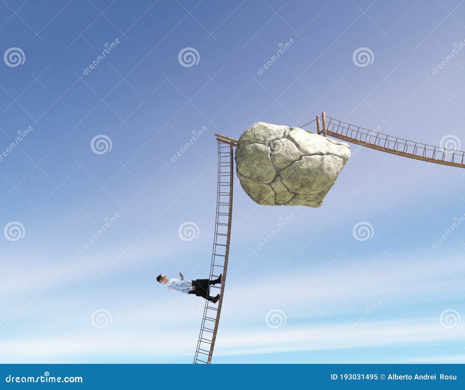 Overcoming Problems and Obstacles Concept Stock Image - Image of ...
