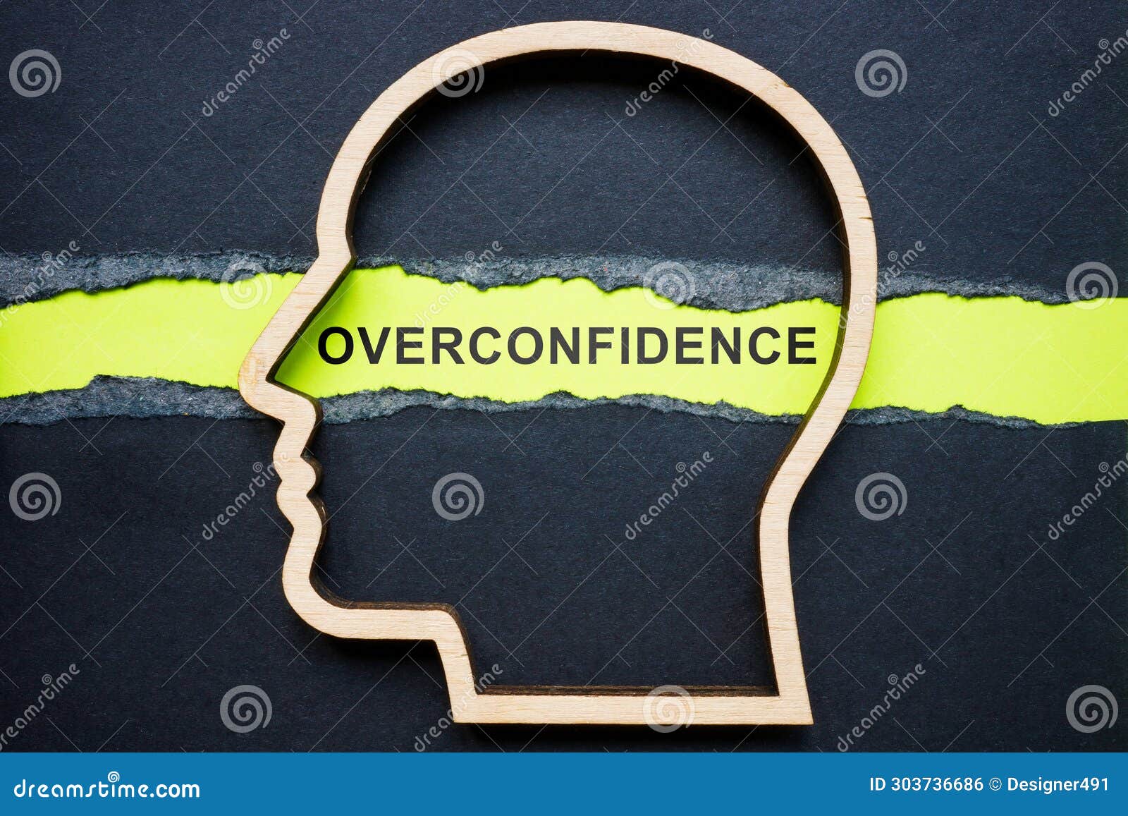 Overconfidence Abstract. Outline of the Head and Torn Paper. Stock ...