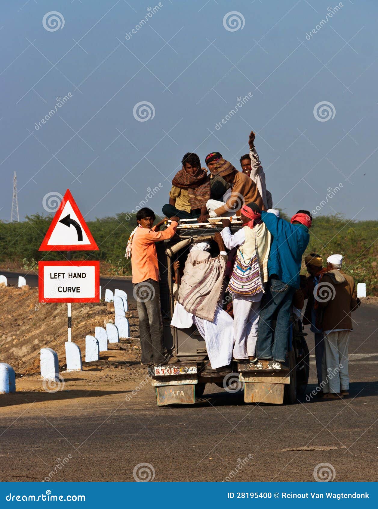 Overcrowded Rural Transit in India Editorial Image - Image of rural ...