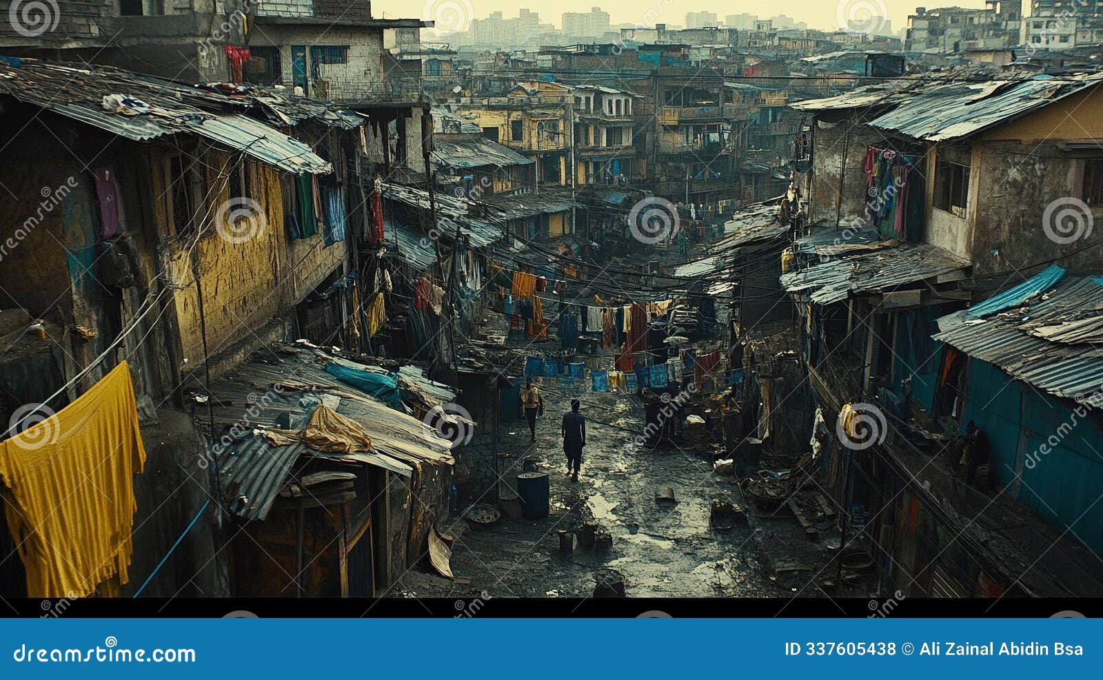 Overcrowded Slums In An African City Royalty-Free Stock Photography ...