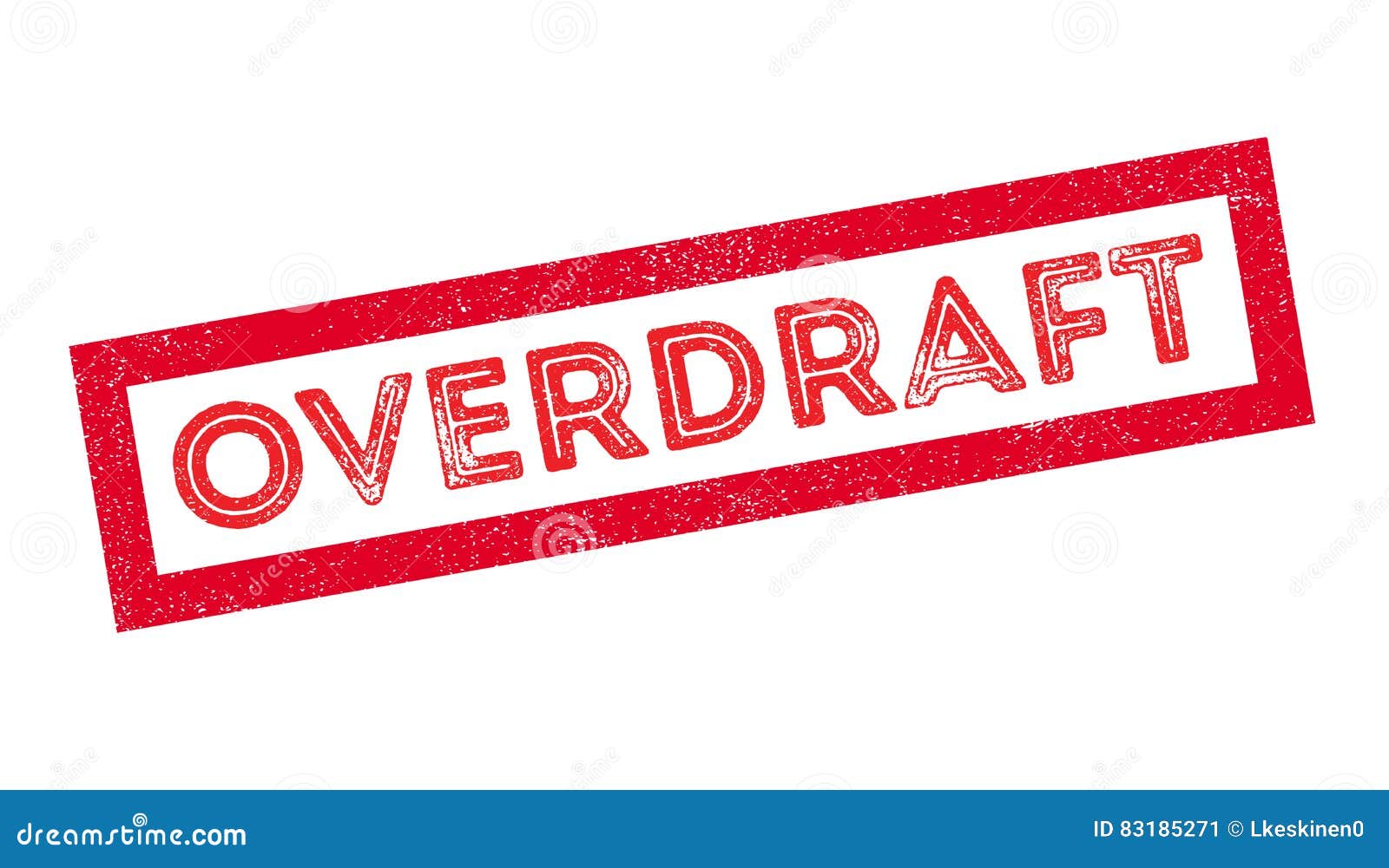 Overdraft rubber stamp stock illustration. Illustration of sign - 83185271