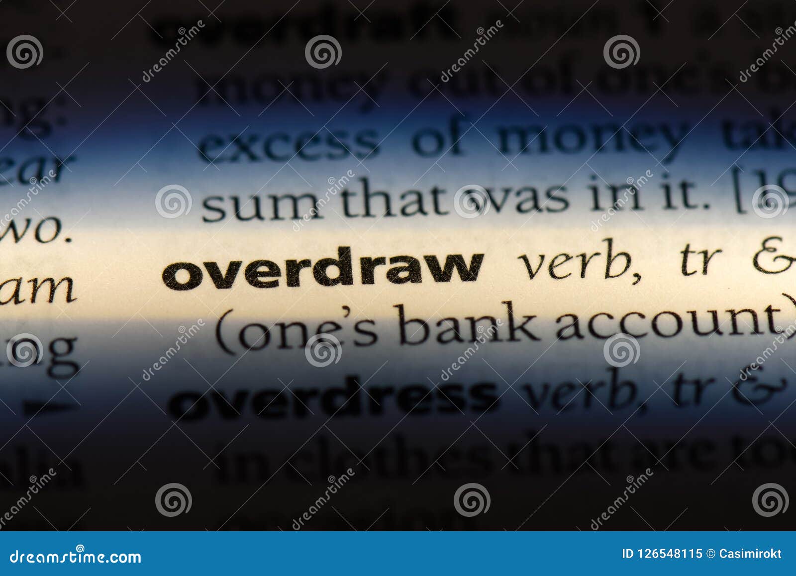 Overdraw stock image. Image of isolated, closeup, page - 126548115
